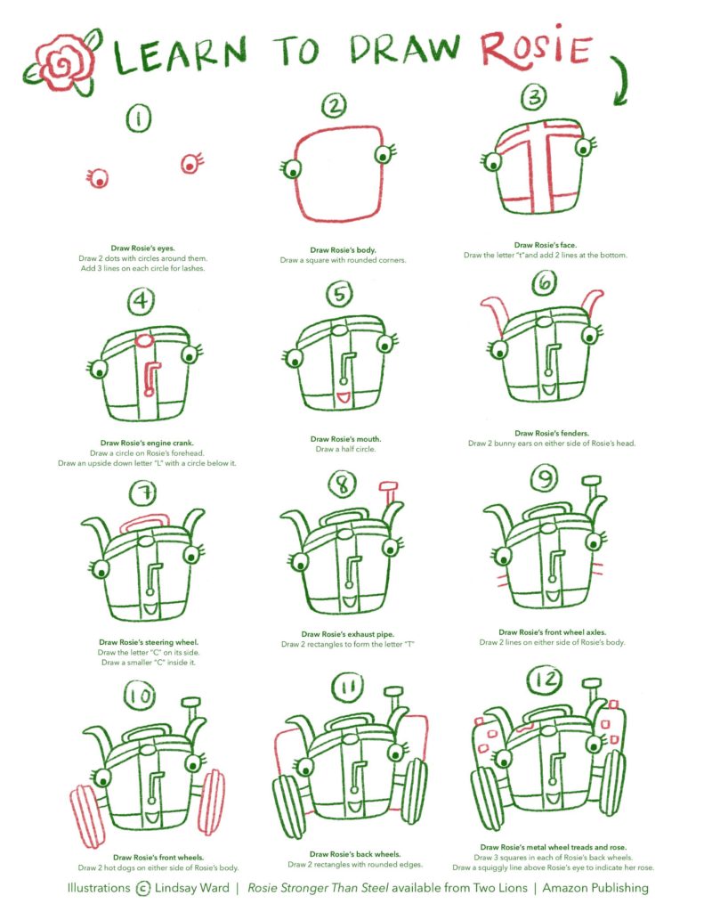 Learn to Draw with Lindsay Ward, Creator of Rosie: Stronger than Steel ...